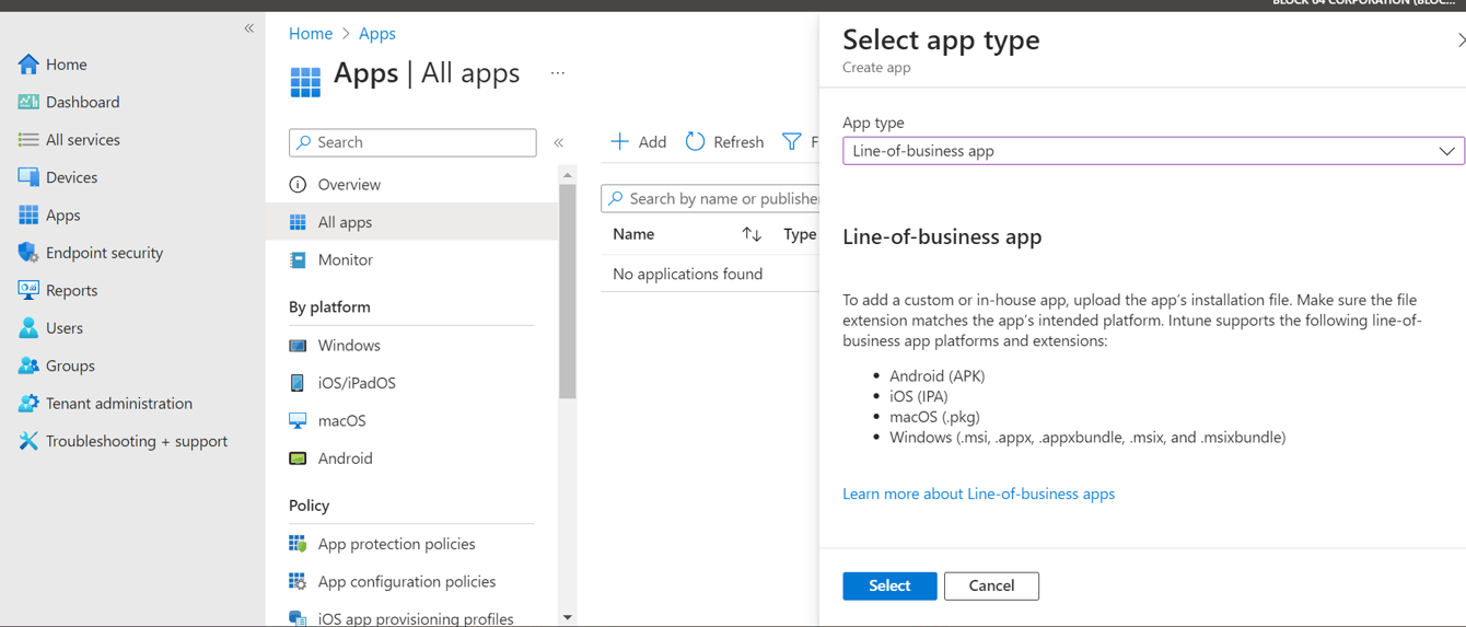 Deploying Block 64 Discovery Agent via InTune
