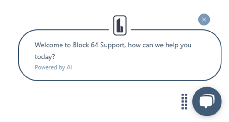 Block 64 Support Center